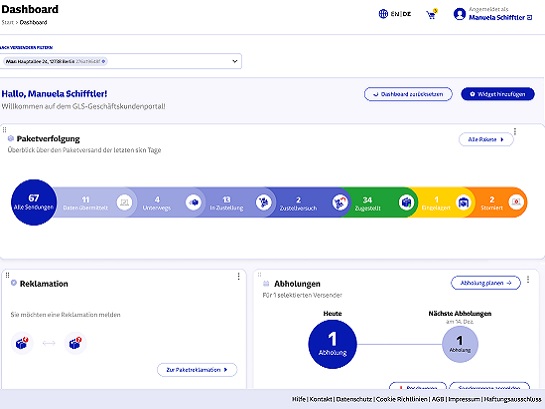 📦 GLS Kundenportal - Ihr Paketgeschäft auf einen Blick I GLS.